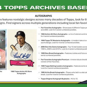 2024 Topps Archives Baseball MLB Blaster Box - Etsy