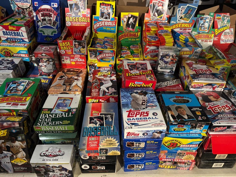 10 Packs Score Baseball Cards Unopened Packs Wax Box - Etsy