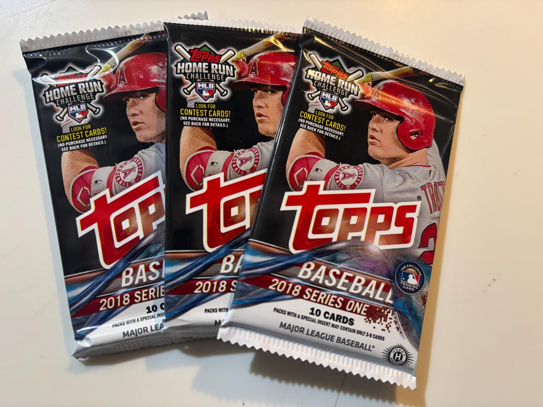 3 Packs From a Fresh 2018 Topps Series 1 Baseball Hobby Box - Etsy
