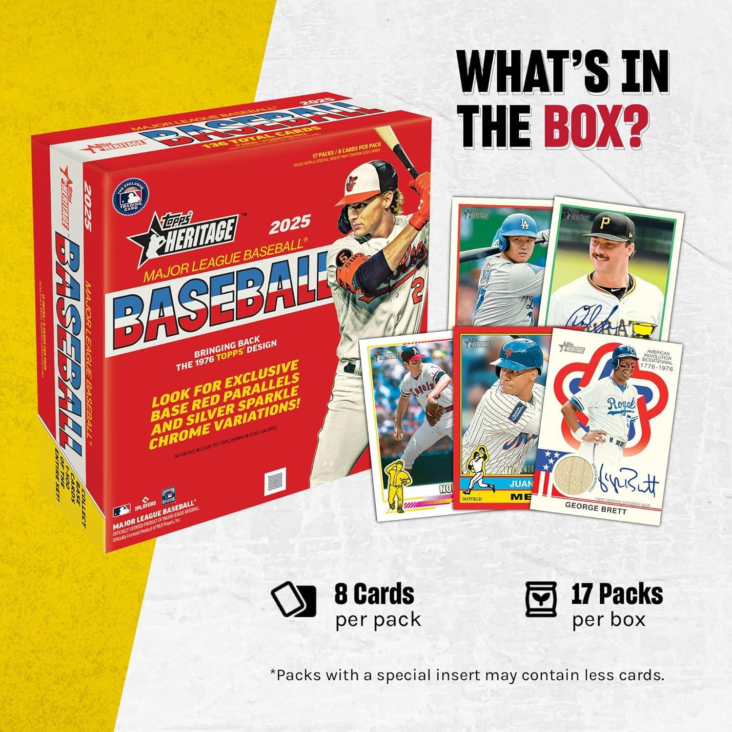 2025 Topps Heritage Baseball Mega Box - Etsy