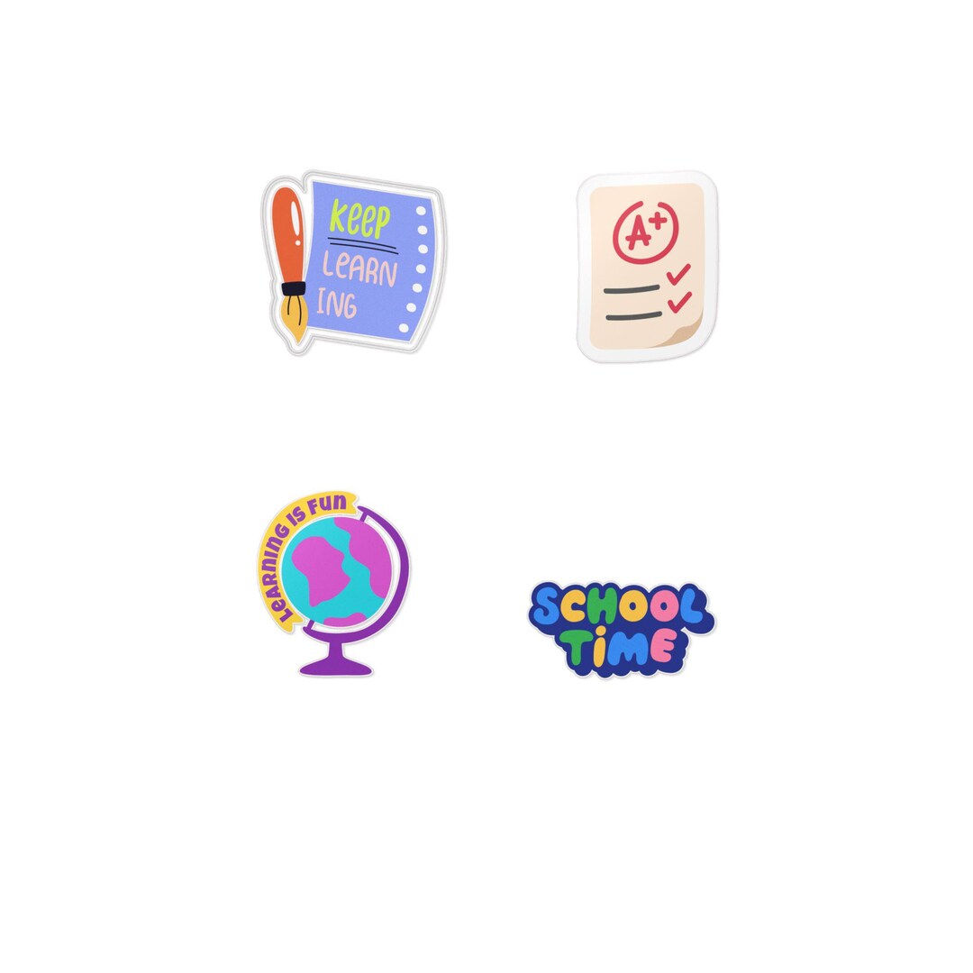 Educational Die-cut Stickers for Kids, Fun School Decor, Classroom ...