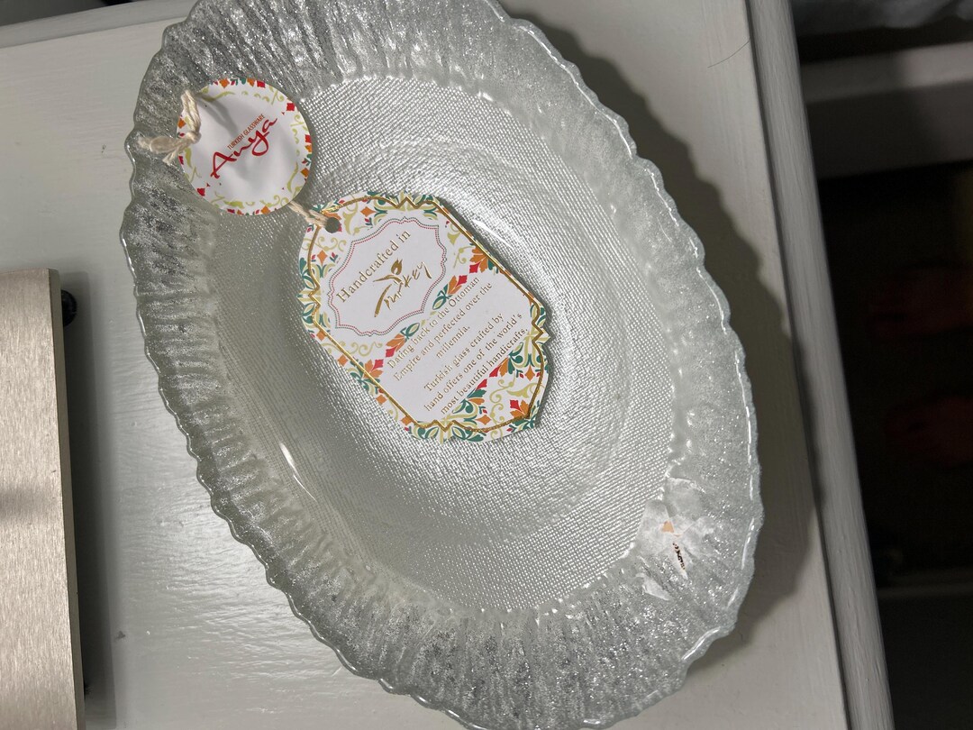 Anya Hand-sculpted Glass Candy Dish Made in Turkey - Etsy