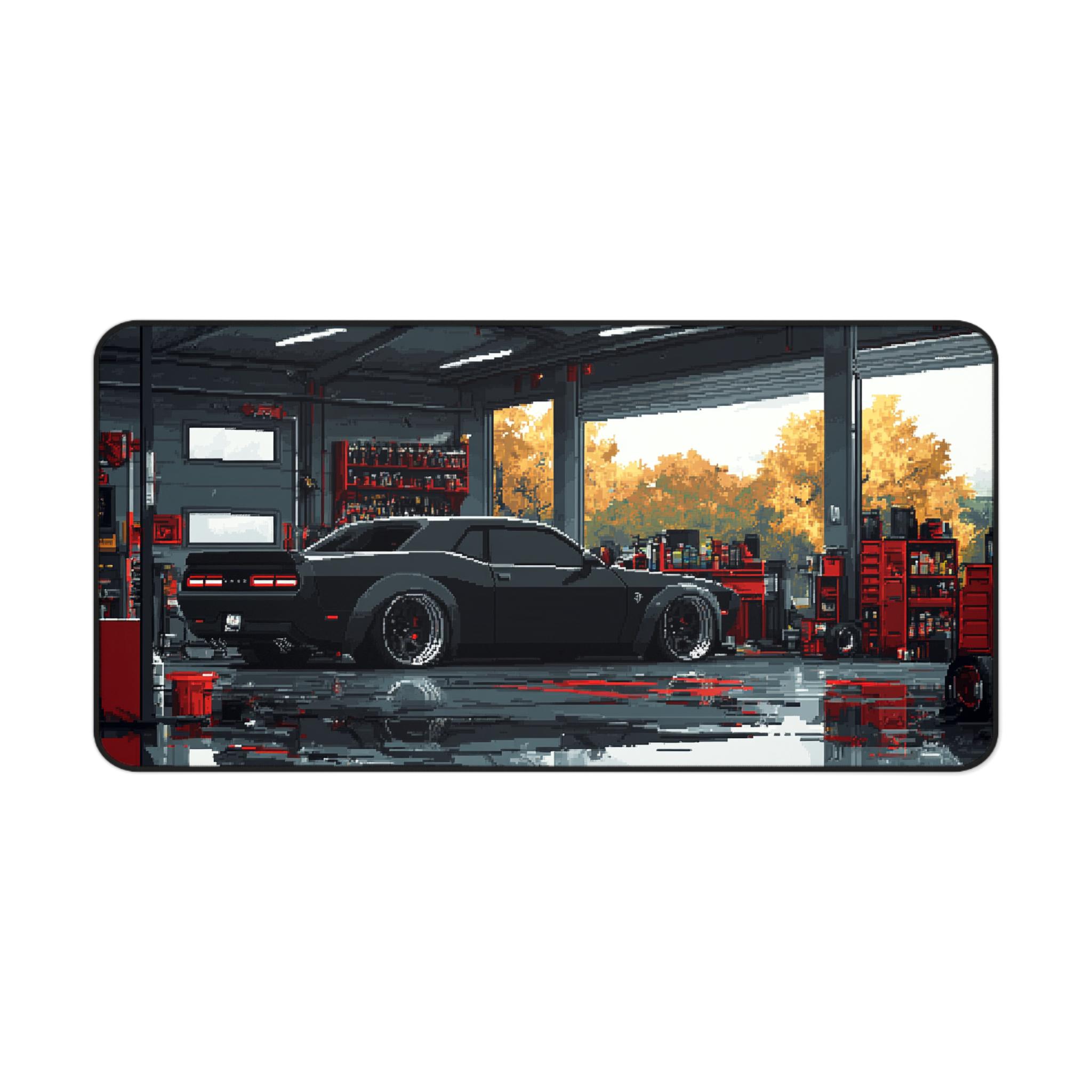 Pixel Art Hellcat Mousepad Gaming Mousepad Desk Mat XXL Racing Car Desk ...