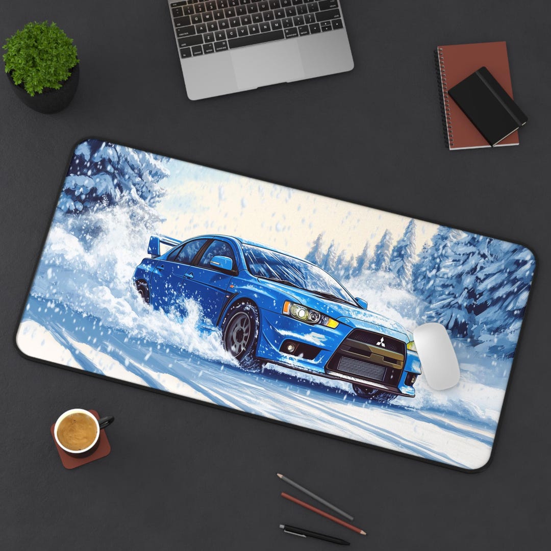 Mitsubishi Lancer Desk Mat XXL Racing Car Desk Mat Cool Gifts for Guys ...