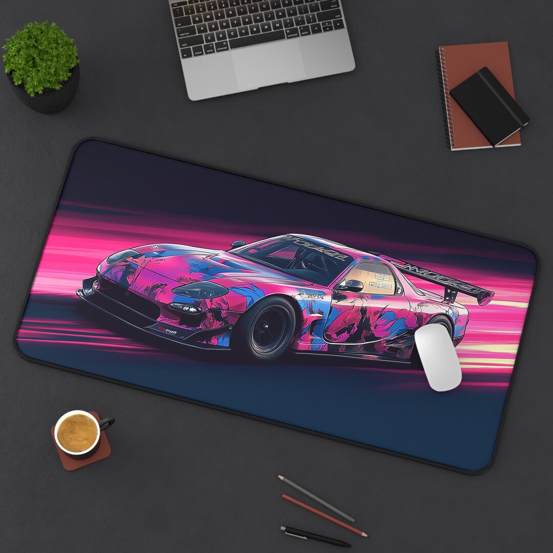 Mazda RX7 Mousepad Racing Car Desk Mat Desk Mat XXL Gift for Car Lover ...