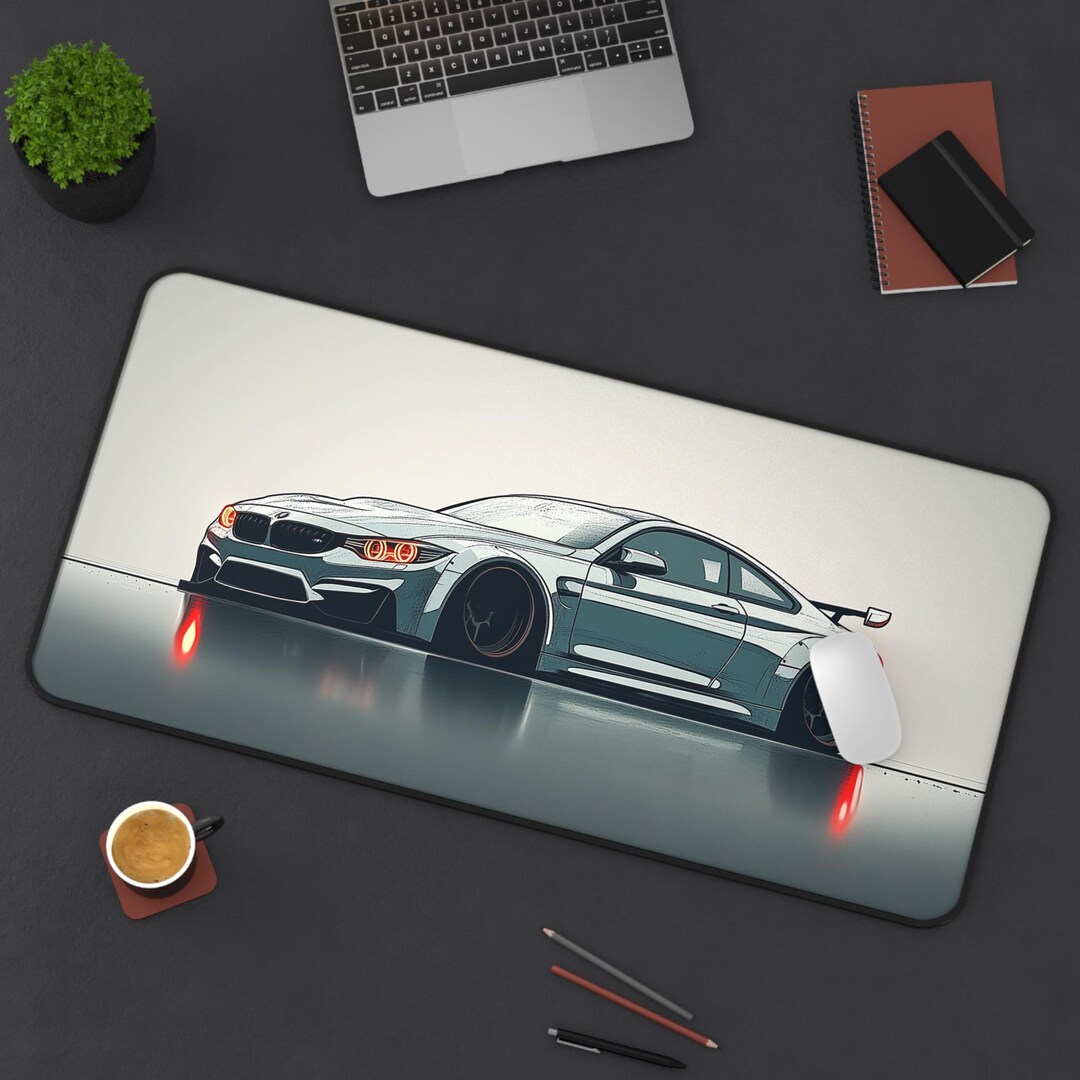 BMW M4 Mousepad, Headlight Focused Desk Mat, Sports Car Pad, Gift for ...