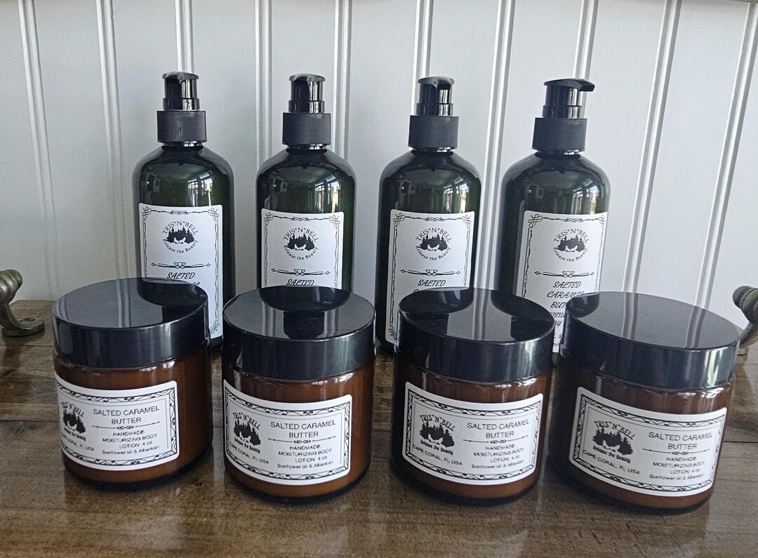 Salted Caramel Butter-moisturizing Body Lotion- 8oz Pump Lotion, Skin ...