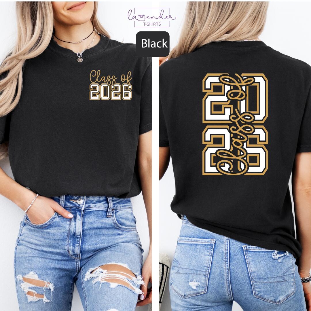 Class of 2026 Pocket Print Shirt, Retro Class of 2025 Comfort Color ...