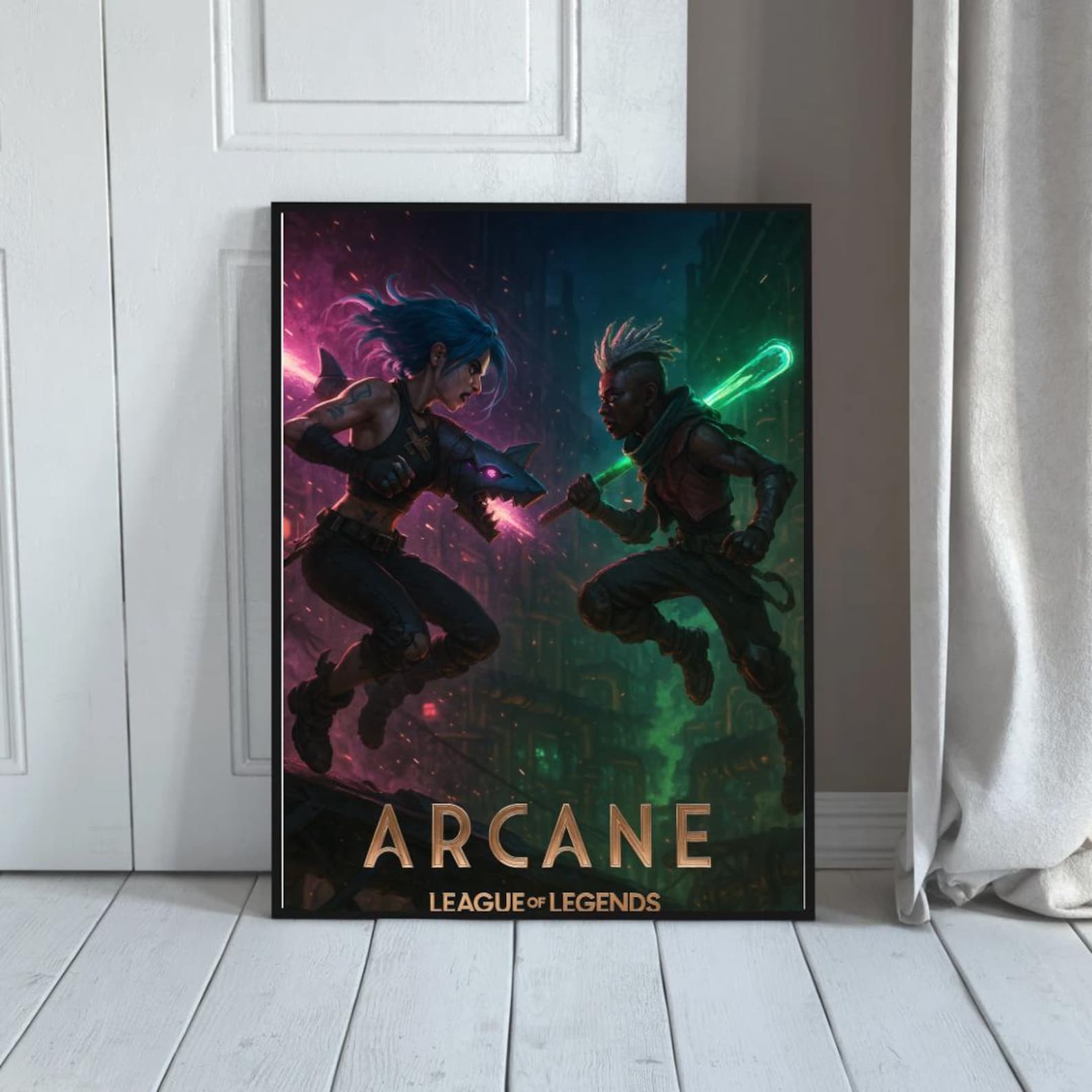 Arcane Jinx Vs Ekko Poster: League of Legends Fan Art - Etsy