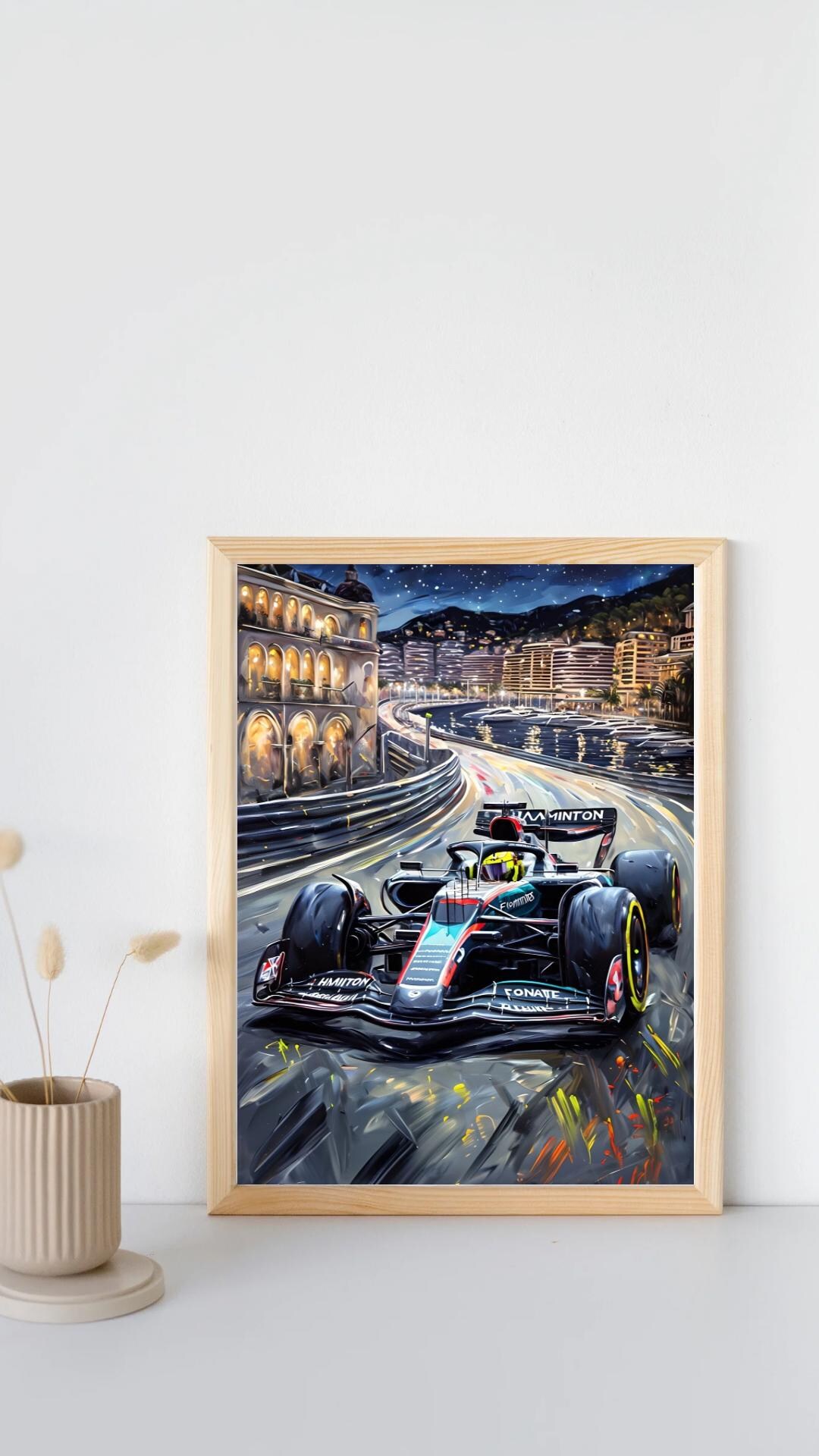 Monaco Grand Prix Art | Formula 1 Racing Poster | Night City Motorsport ...