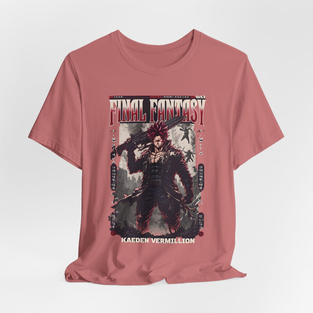 Retro Gaming Unisex Tee - Final Fantasy Kaeden Vermilion Tee, Gamer ...