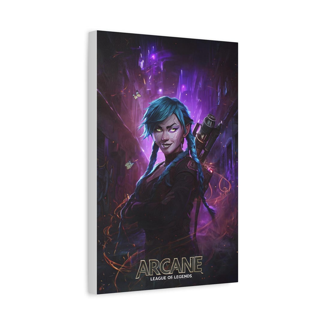 Arcane League of Legends Art Print, Matte Canvas Wall Decor, Gaming ...