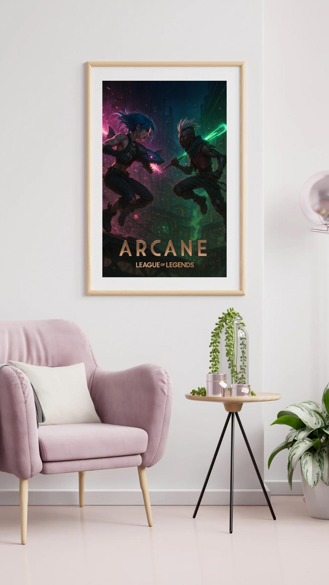 Arcane Jinx Vs Ekko Poster: League of Legends Fan Art - Etsy