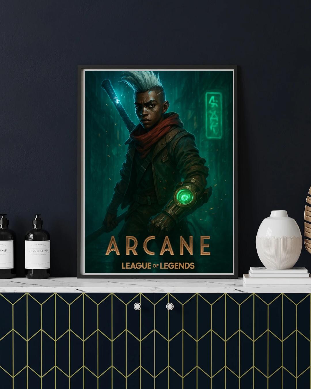 League of Legends Arcane Canvas Art Print, Gamer Wall Decor,home Office ...