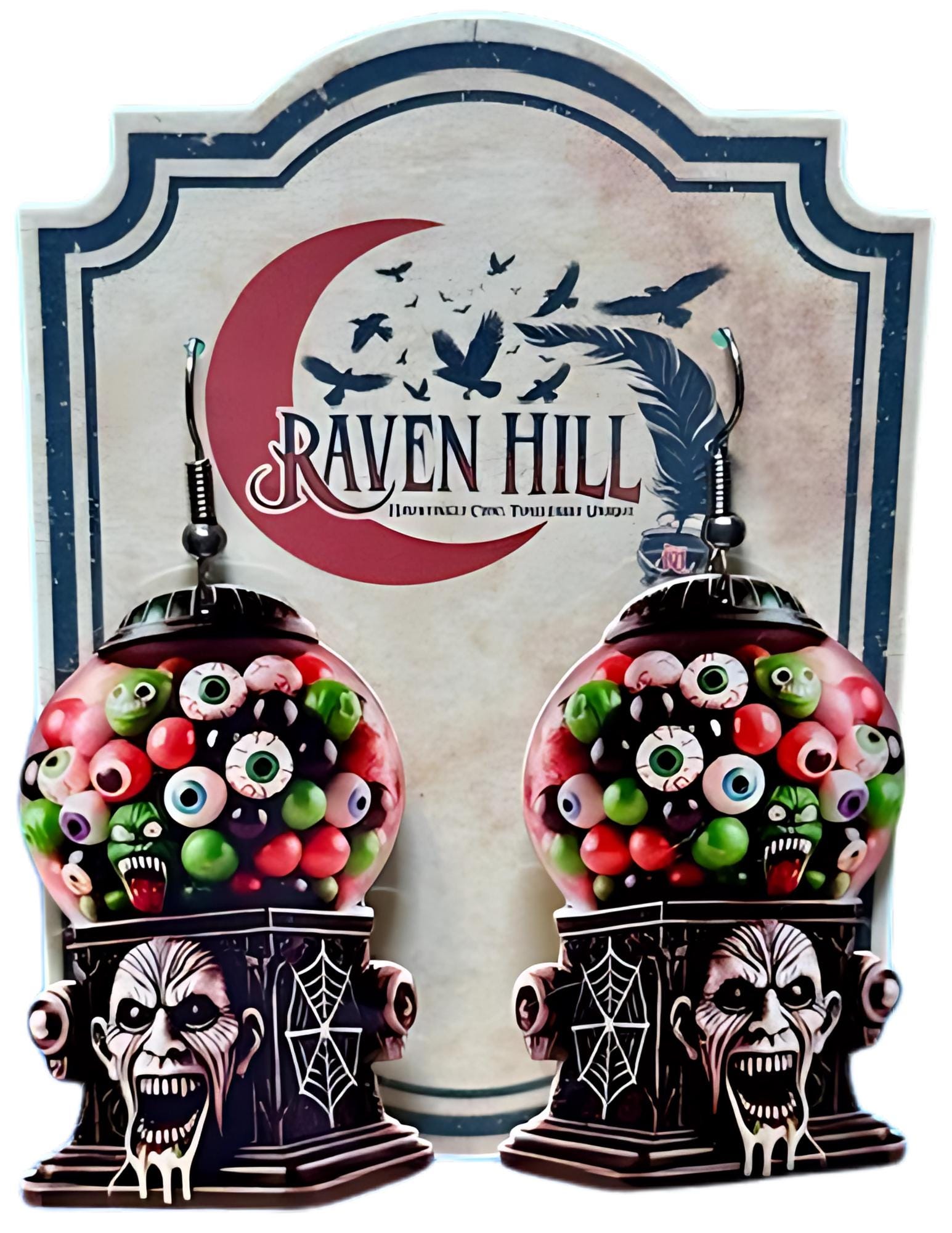 Eyeball Gumball Machine-creepy Candy Earrings, Horror Statement Jewelry ...