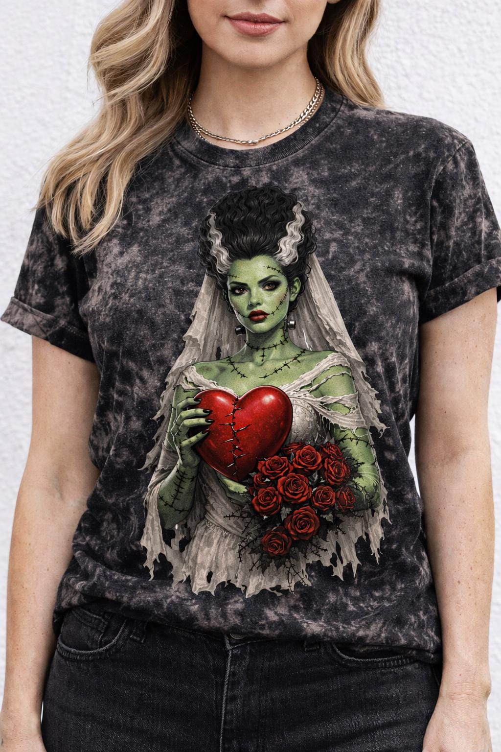 Valentine Frankenbride PNG | Gothic Bride of Frankenstein Art (digital ...