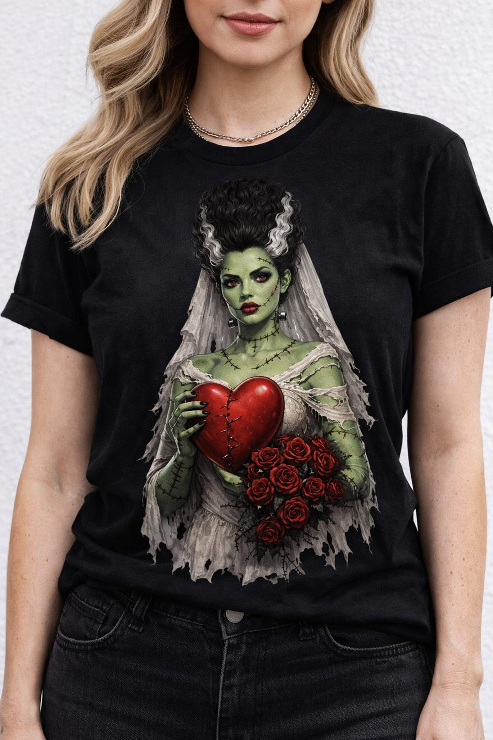 Valentine Frankenbride PNG | Gothic Bride of Frankenstein Art (digital ...