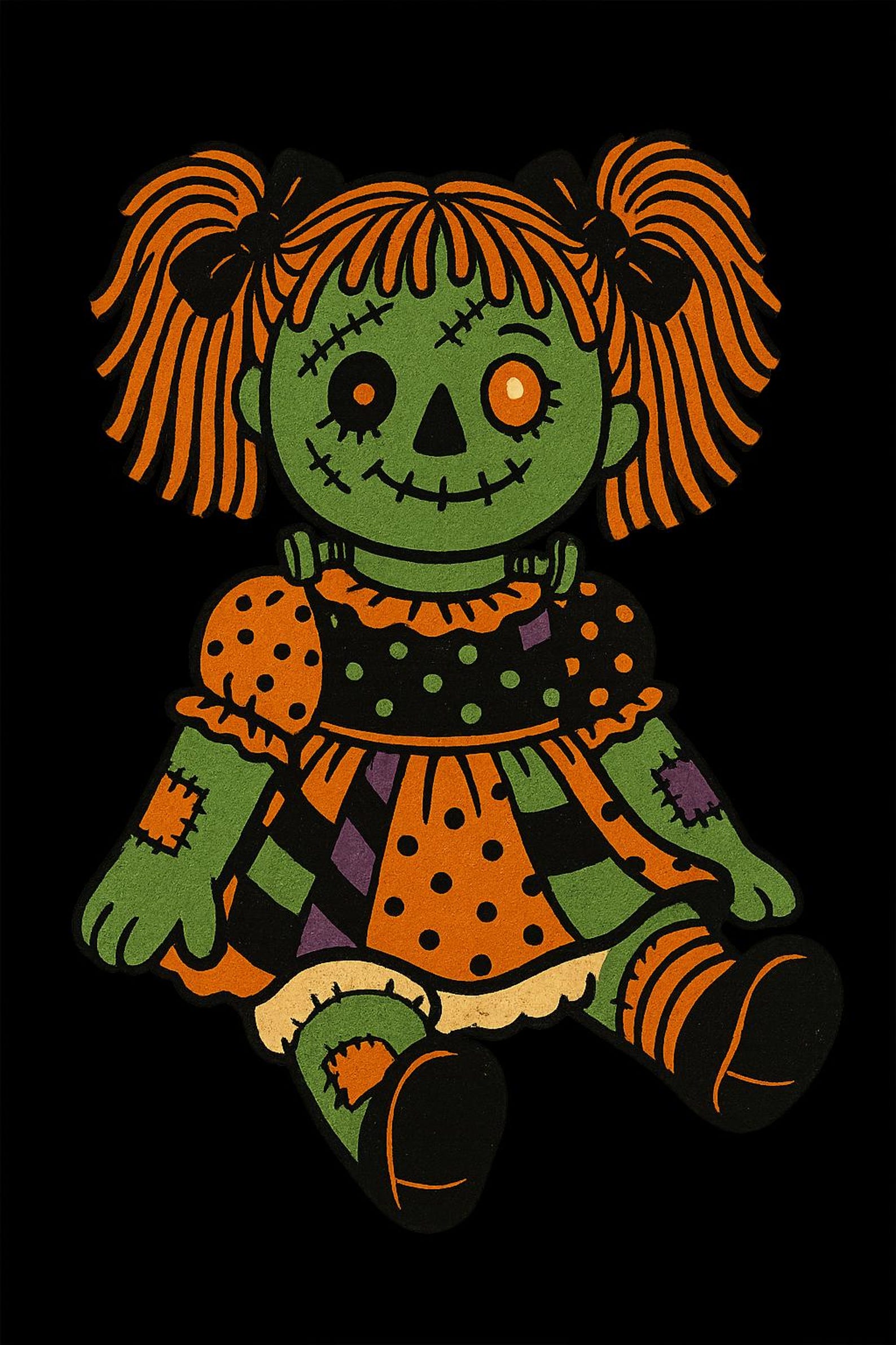Raggedy Ann Inspired Frankenstein PNG/ Clipart - Etsy