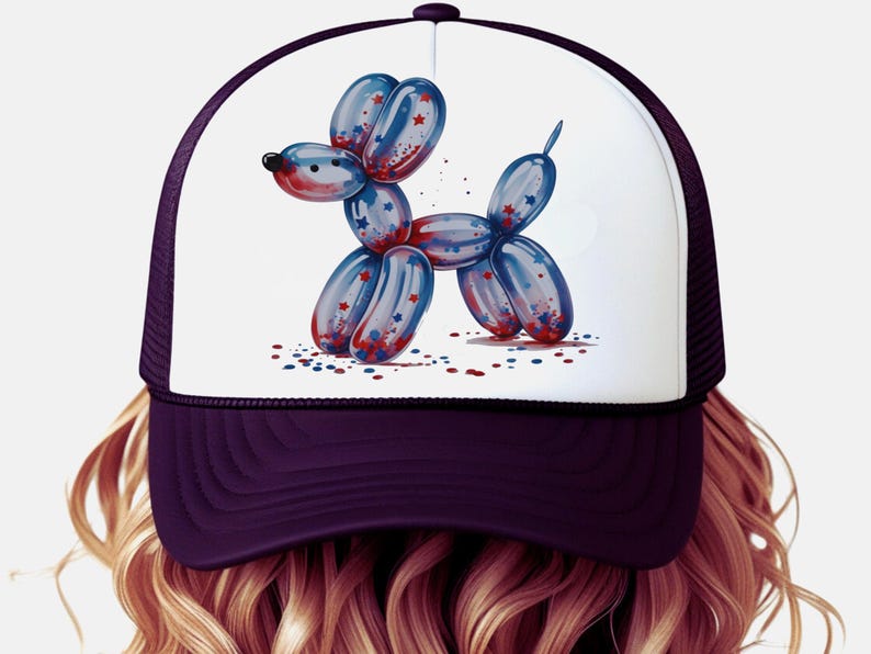 4th of July Balloon Dog Clipart: Patriotic PNG (digital Download) - Etsy