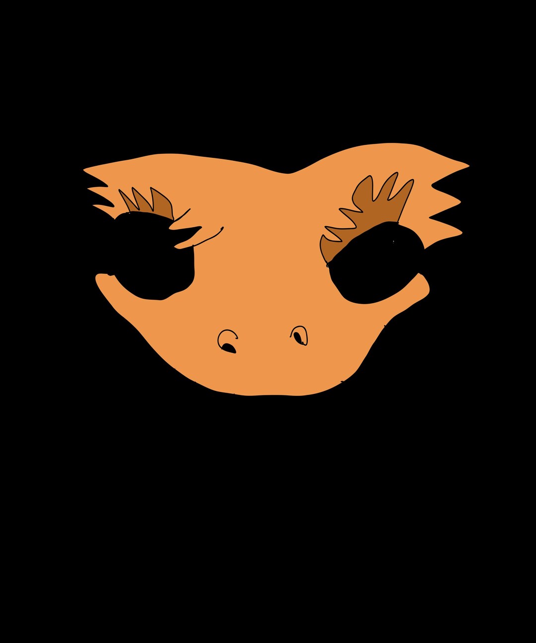 Crested Gecko Mask Vector Art PNG File - Etsy