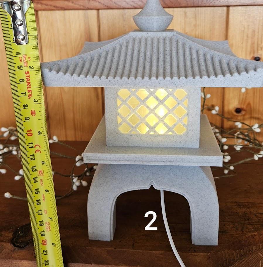 Toro Japanese Lantern Lamp Décor Tealight USB Leds Mood Lighting Table ...