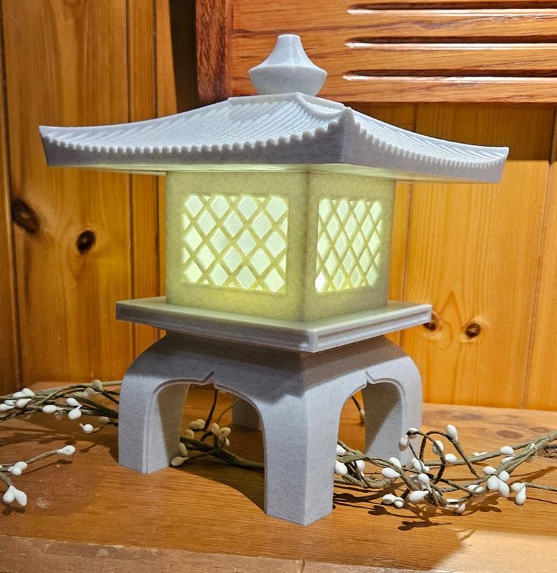 Toro Japanese Lantern Lamp Décor Tealight USB Leds Mood Lighting Table ...