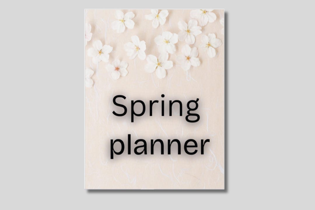 Spring Weekly Planner,printable Pdf for Productivity&organization - Etsy