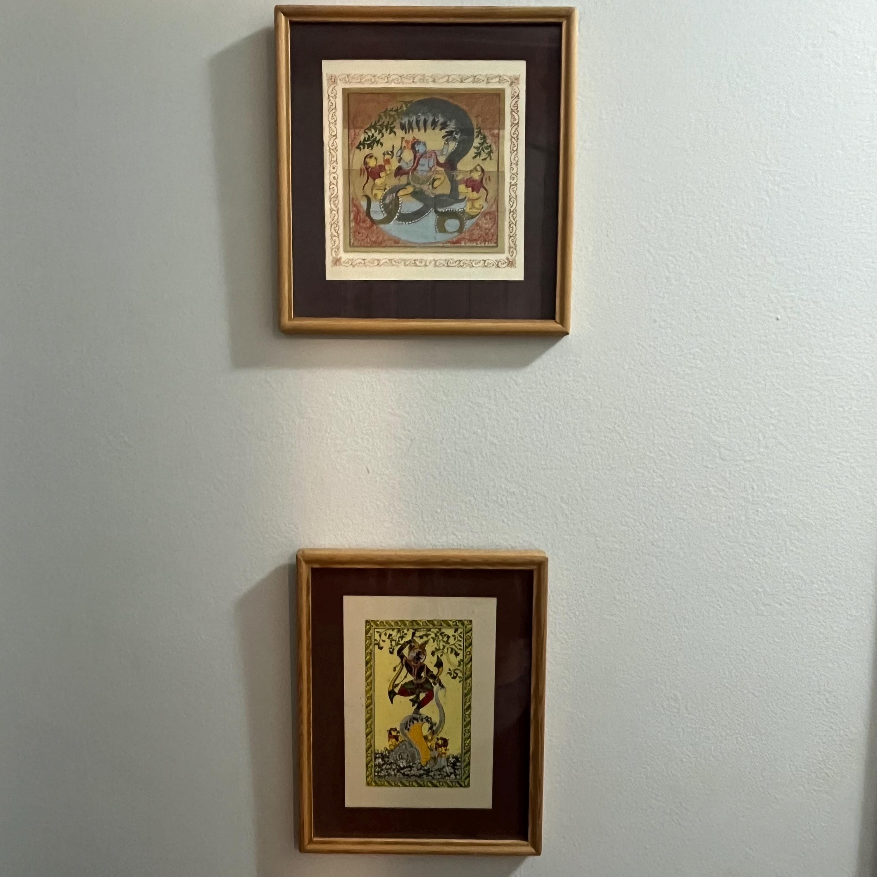 Original Traditional Pattachitra Painting of Khrisna on Palm Leaf ...