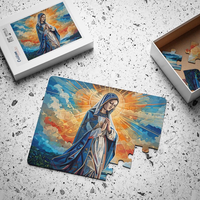 Virgin Mary Mother Madonna Puzzle, Children's Religious Puzzle ...