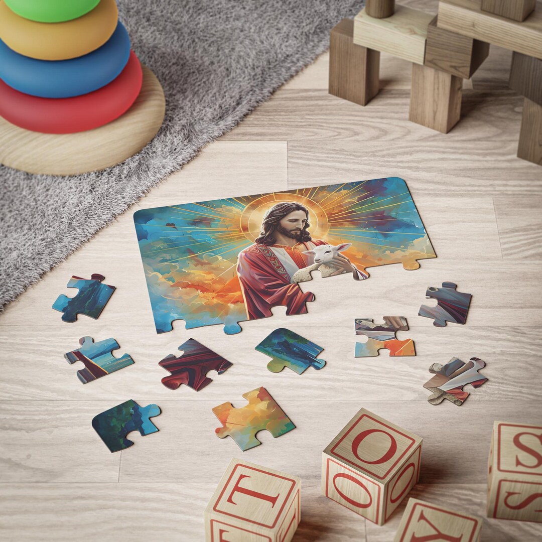 Jesus Found the Lost Sheep Puzzle, Children's Religious Puzzle ...