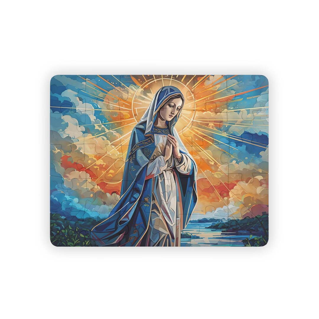 Virgin Mary Mother Madonna Puzzle, Children's Religious Puzzle ...