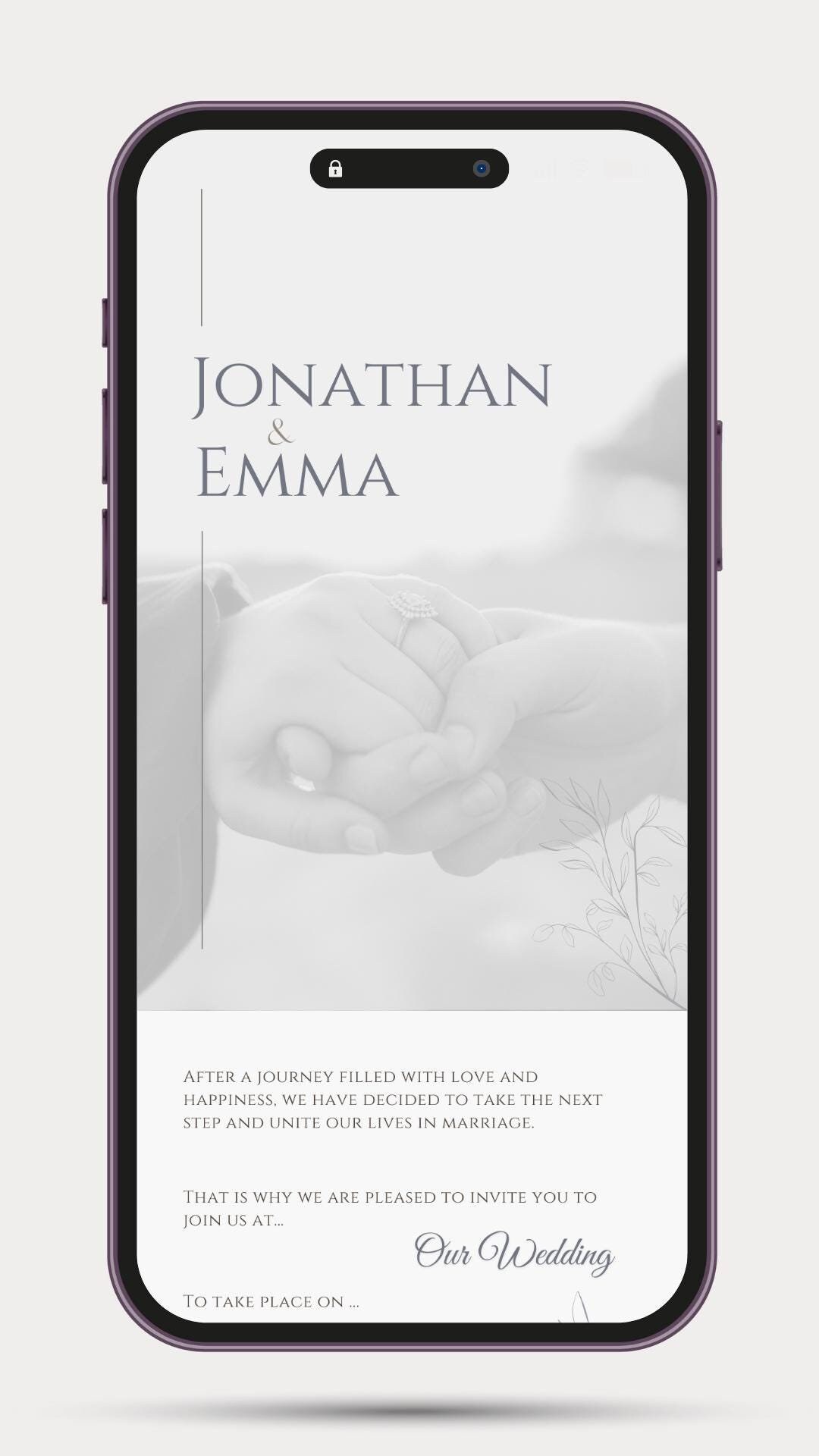 Animated Wedding Invitation - Canva Wedding Interactive Invitation ...