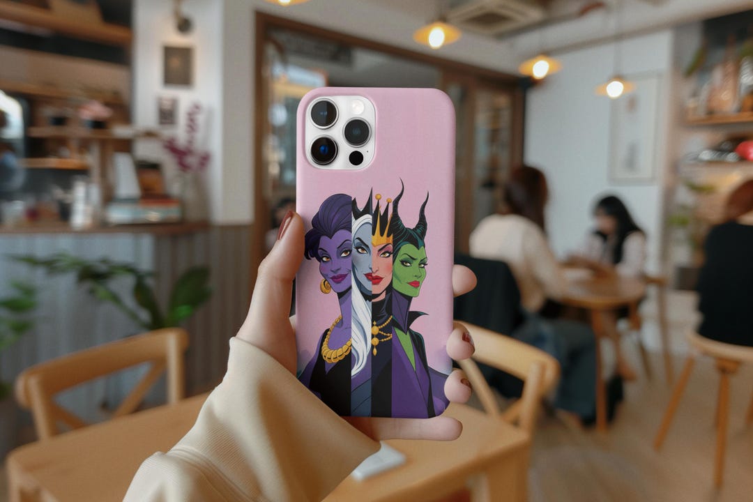 Disney Villains Phone Case – Cruella, Evil Queen & Maleficent Collage ...