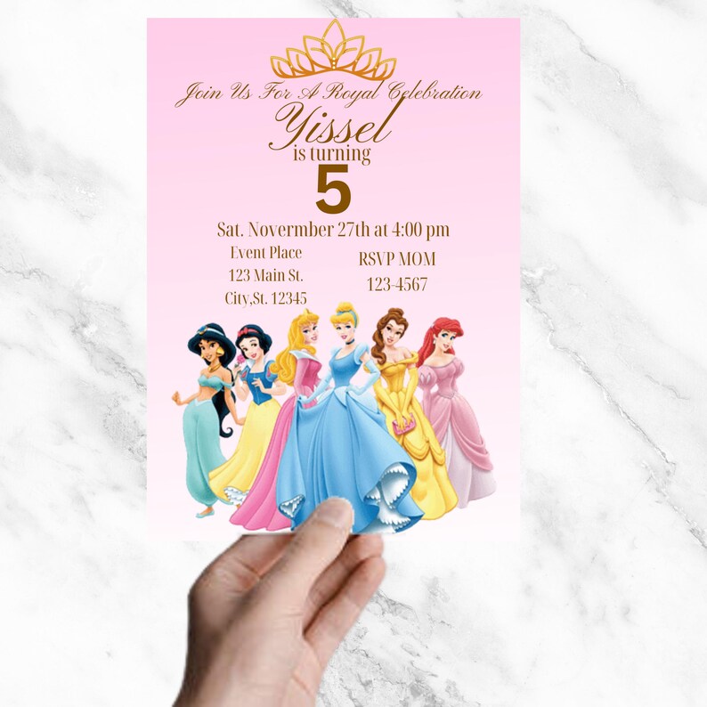 Princess Birthday Invitation - Etsy
