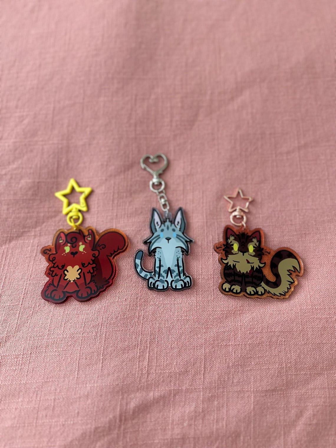 Warrior Cat Chibi Acrylic Keychains - Power of Three Saga - Etsy