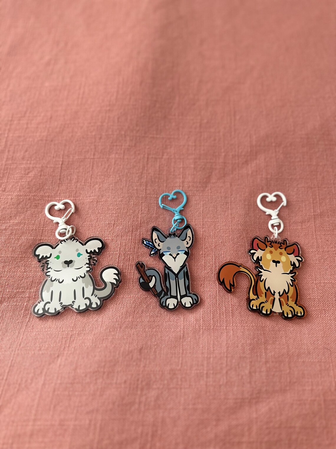 Warrior Cat Chibi Acrylic Keychains - Power of Three Saga - Etsy
