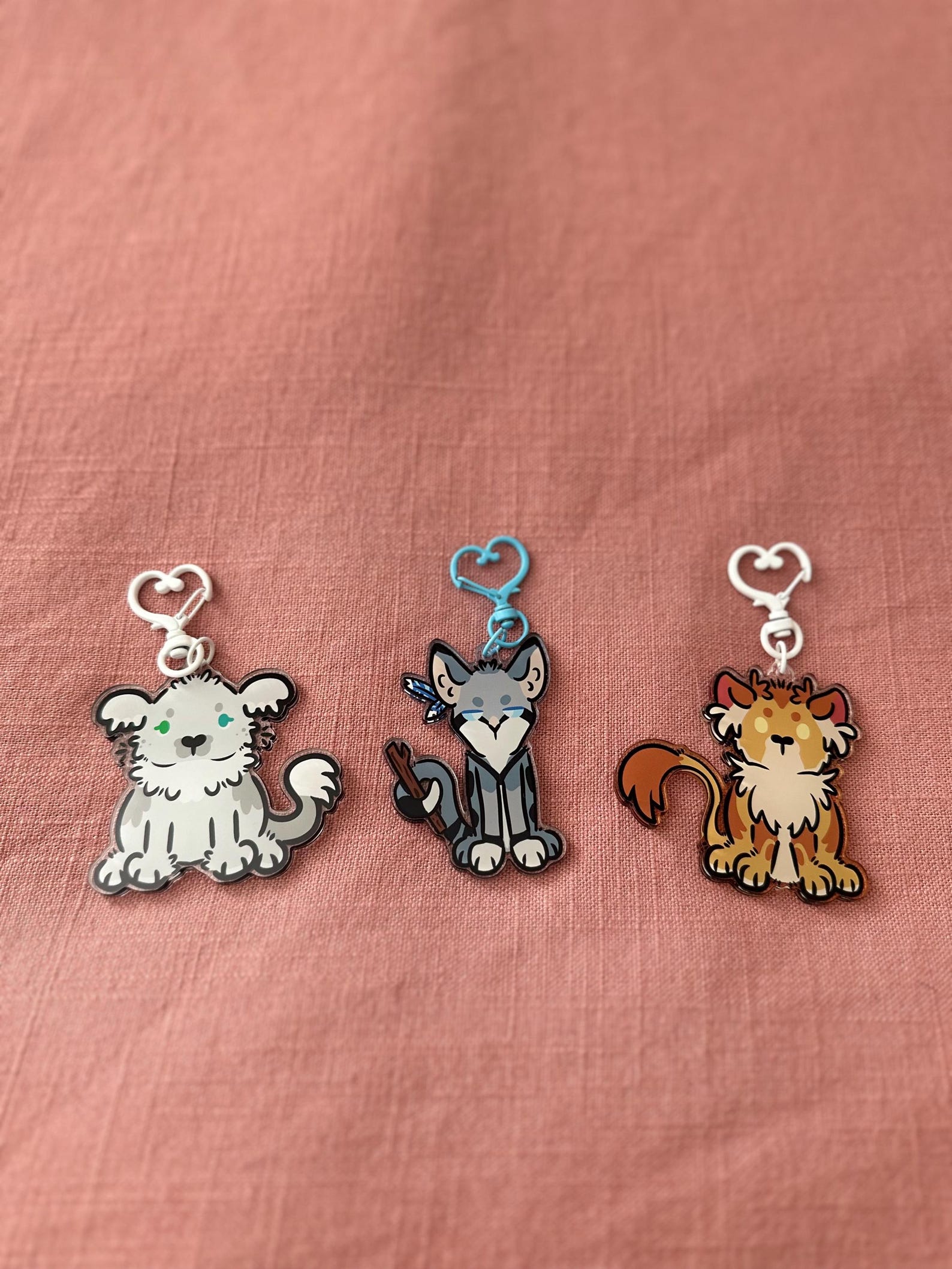 Warrior Cat Chibi Acrylic Keychains - Power of Three Saga - Etsy