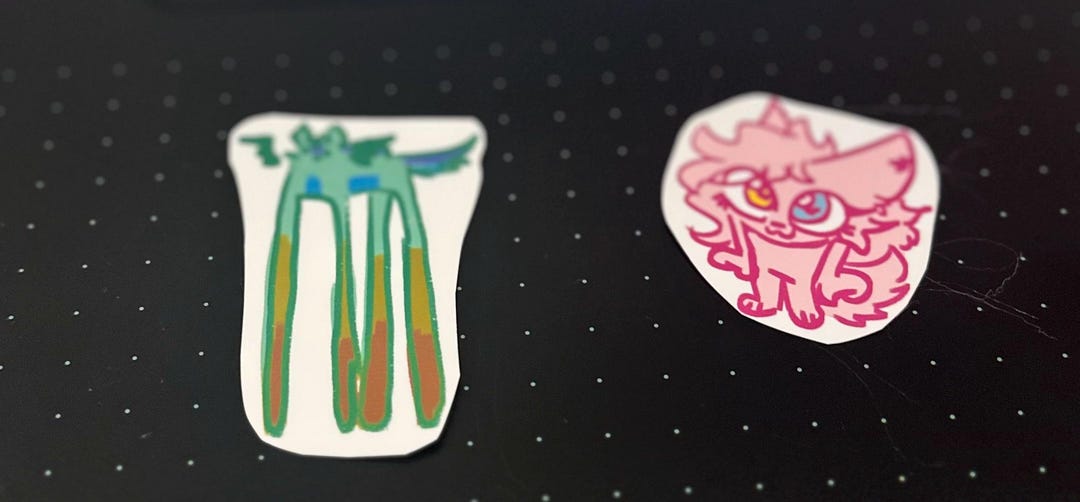 Custom Fursona Stickers: Waterproof Glossy Art, Made to Order - Etsy