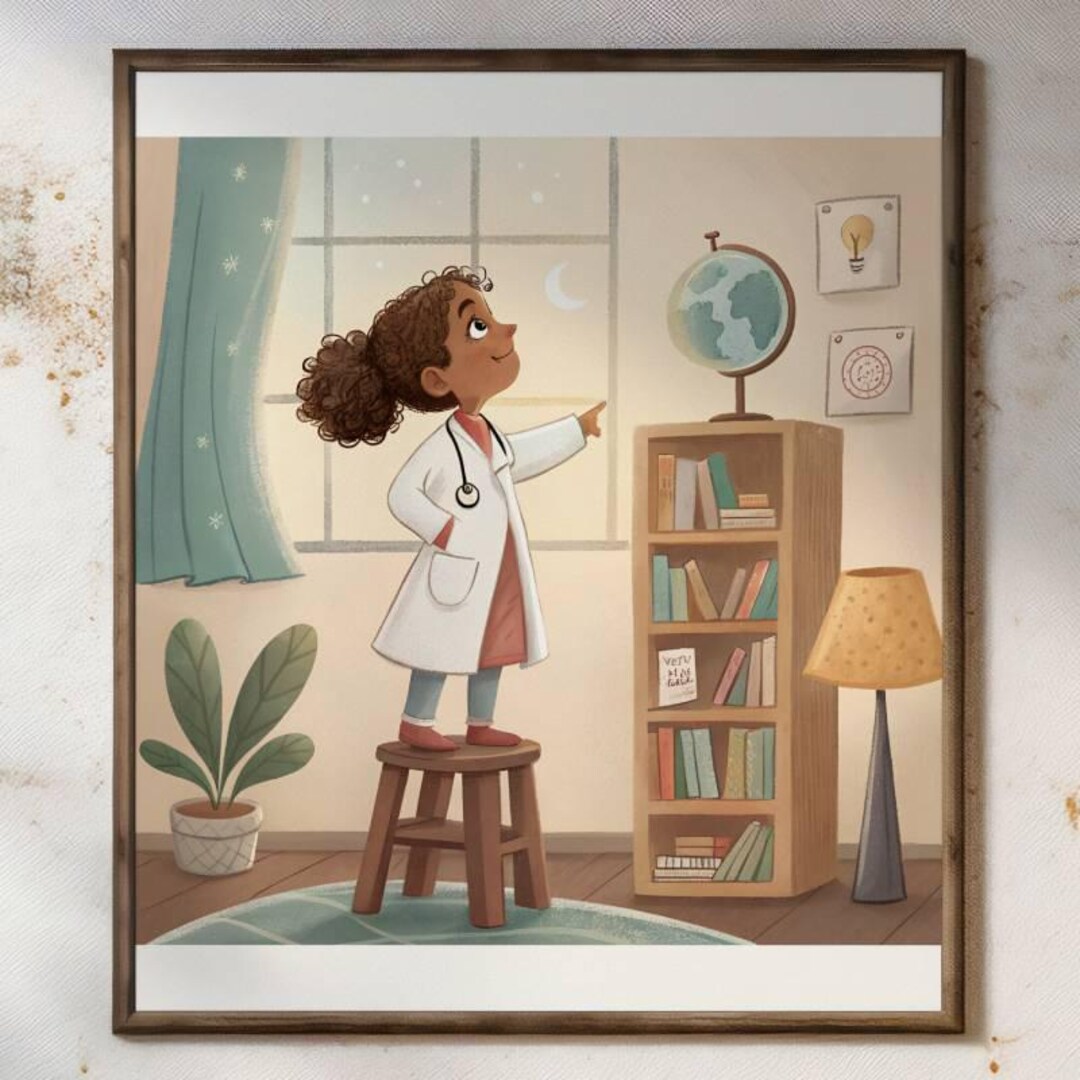 Aspiring Doctor - Poster | Inspiring Children's Illustration Wall Art ...