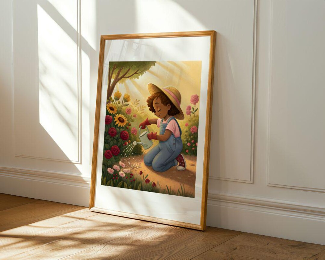 Aspiring Gardener Wall Art - Poster or Canvas Decor for Kids/nursery ...