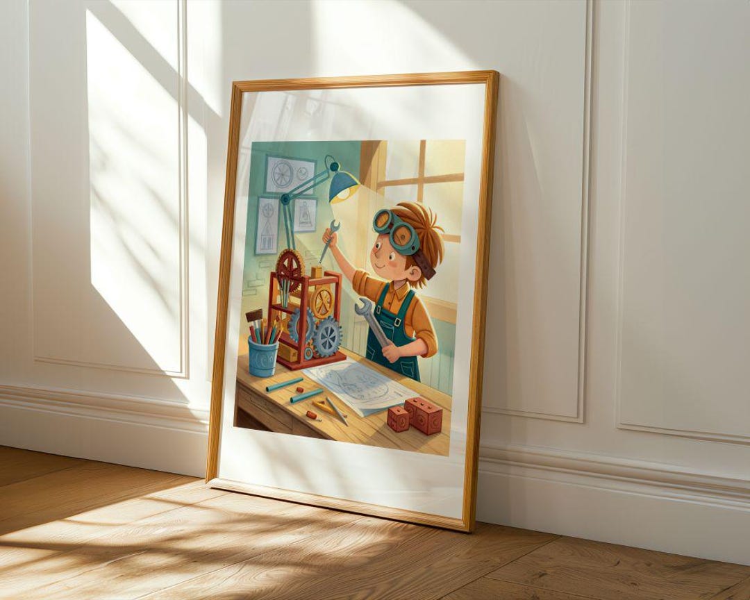 Aspiring Engineer 2 Wall Art - Poster or Canvas Decor for Kids/nursery ...