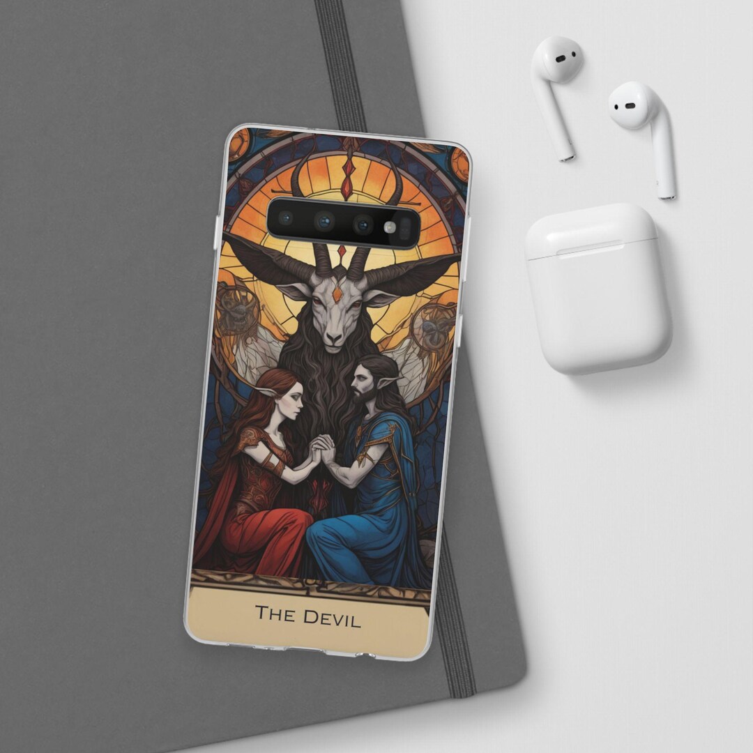 Mystical Tarot Phone Case - the Devil Design, Boho Gift for Witchy ...