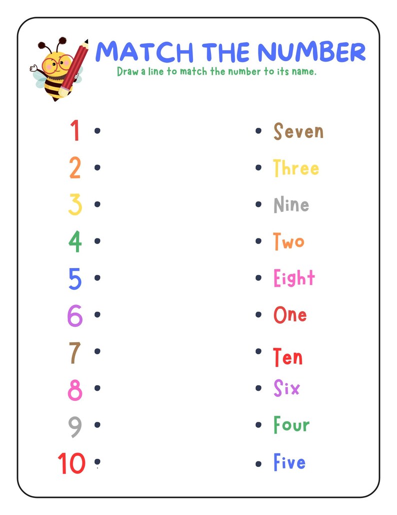 Let's Learn to Count, Color and Trace Numbers 1-10 - Etsy