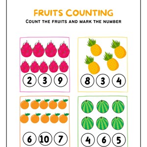 Let's Learn to Count, Color and Trace Numbers 1-10 - Etsy