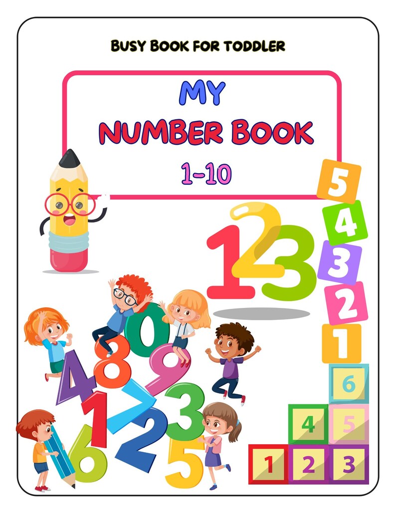 Let's Learn to Count, Color and Trace Numbers 1-10 - Etsy