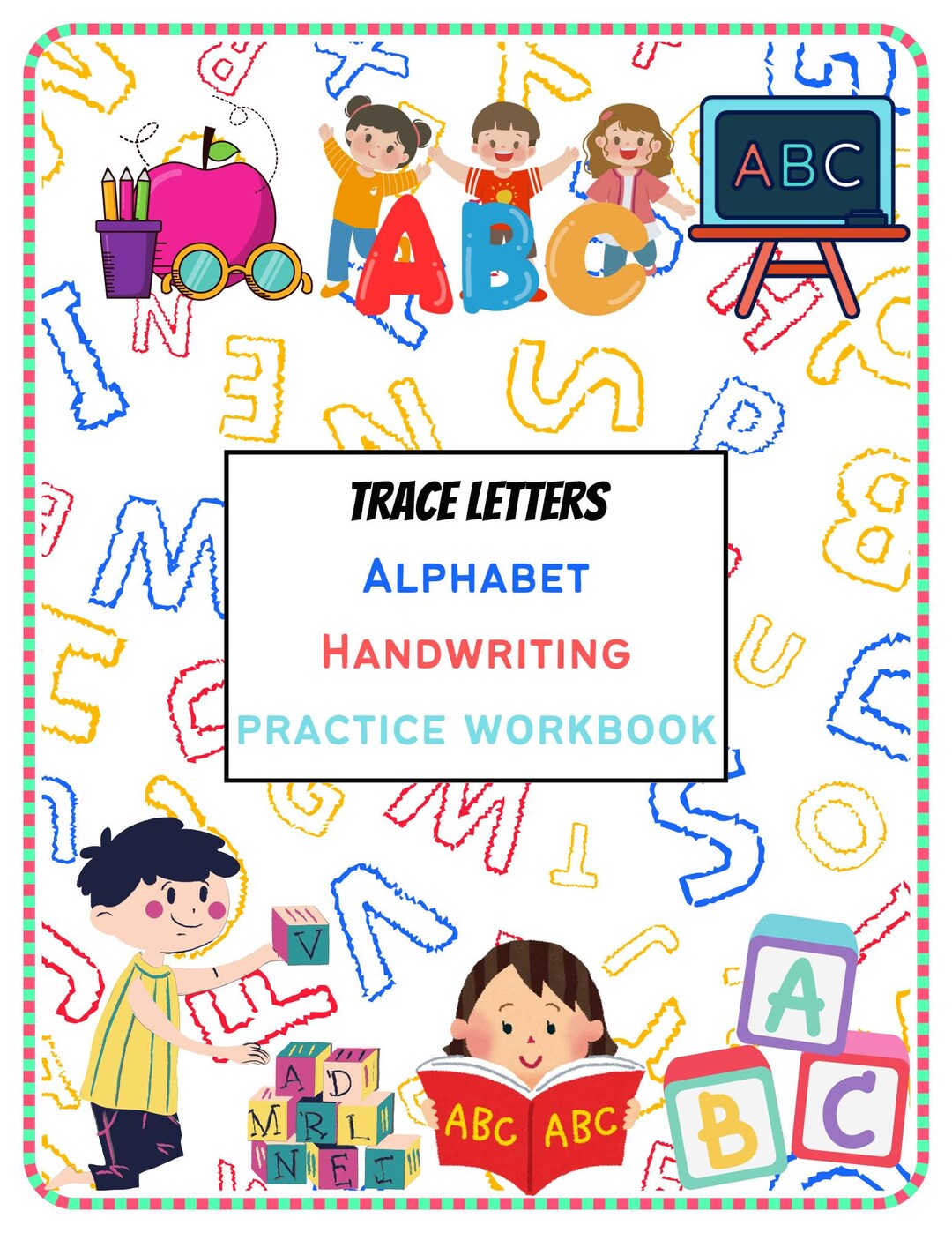 26 Pages Ready to Print Alphabet Tracing Workbook - Etsy