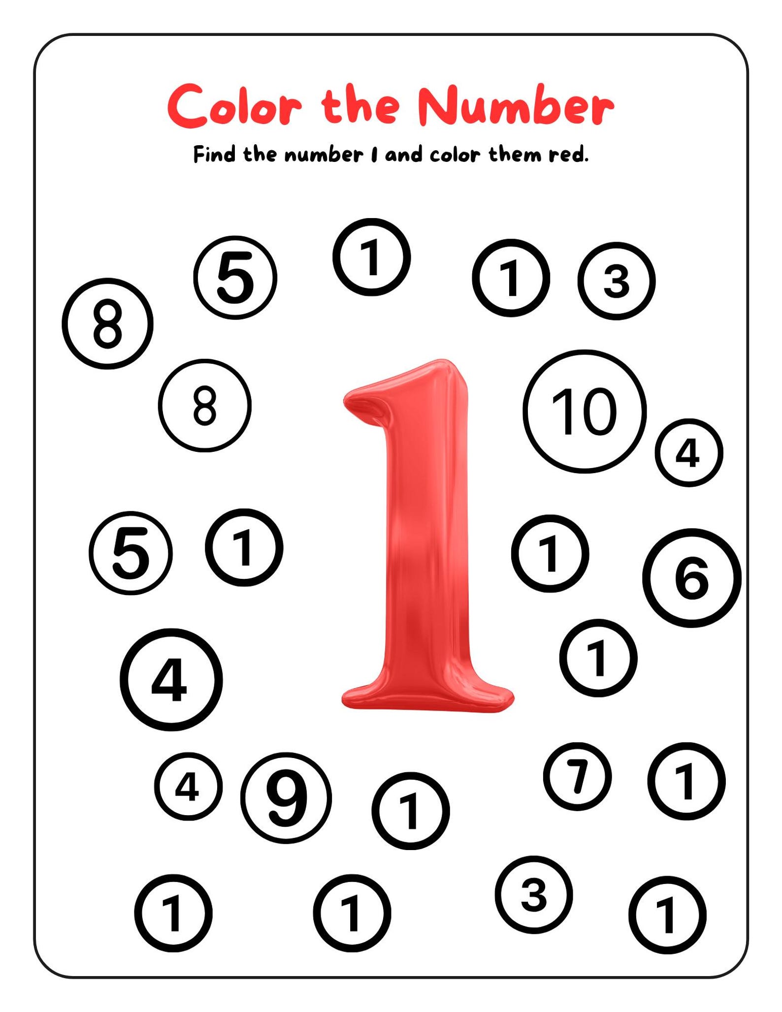 Let's Learn to Count, Color and Trace Numbers 1-10 - Etsy