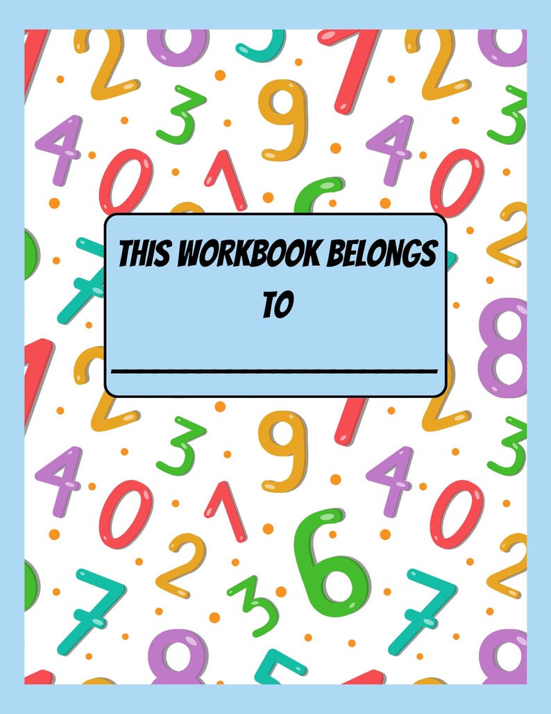 Let's Learn to Count, Color and Trace Numbers 1-10 - Etsy