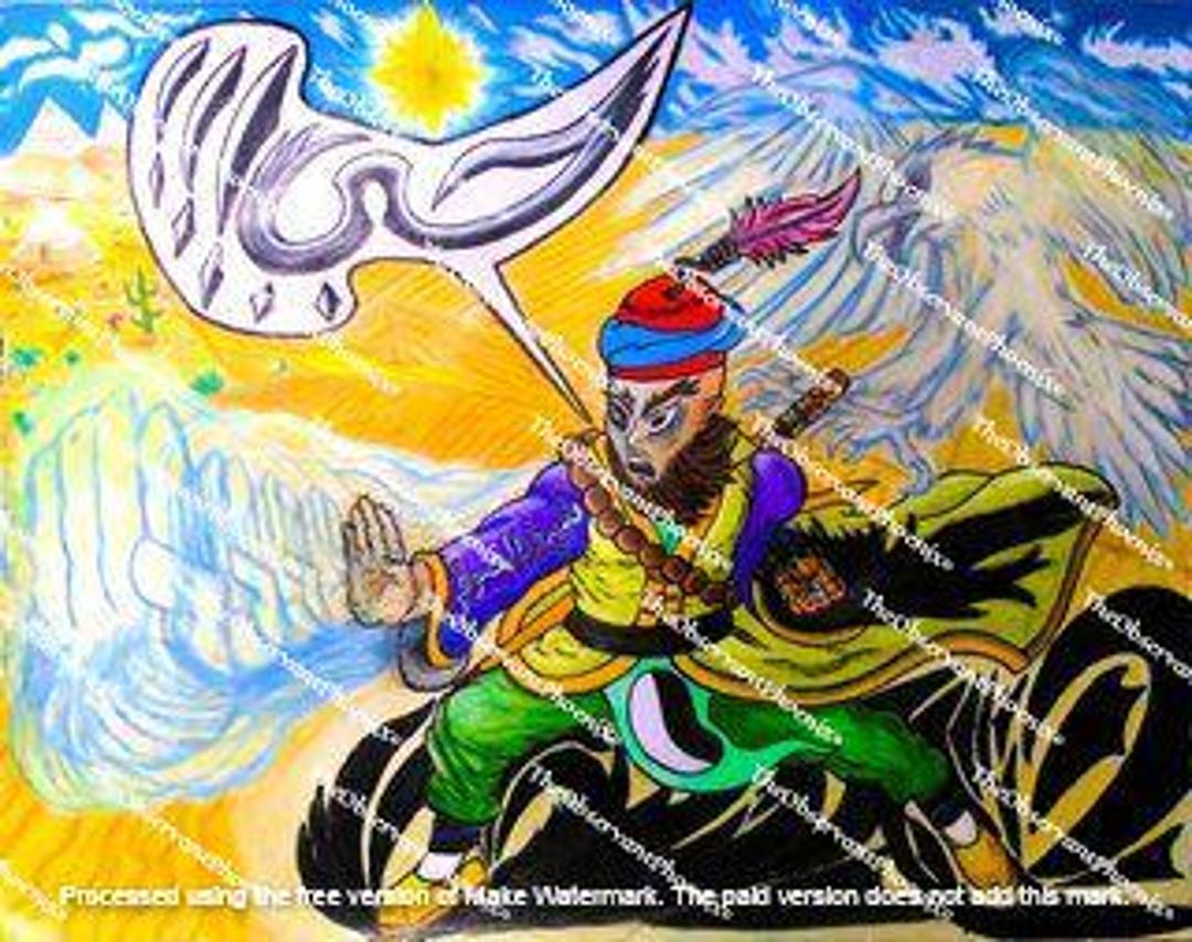 DIGITAL Anime Art - Sheikh SF "awakened Mode" (original Character) - Etsy