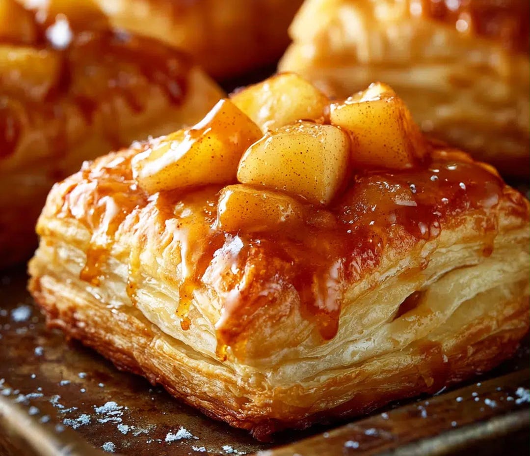 The Best Caramel Apple Puff Pastry Recipe | Homemade Dessert | Download ...
